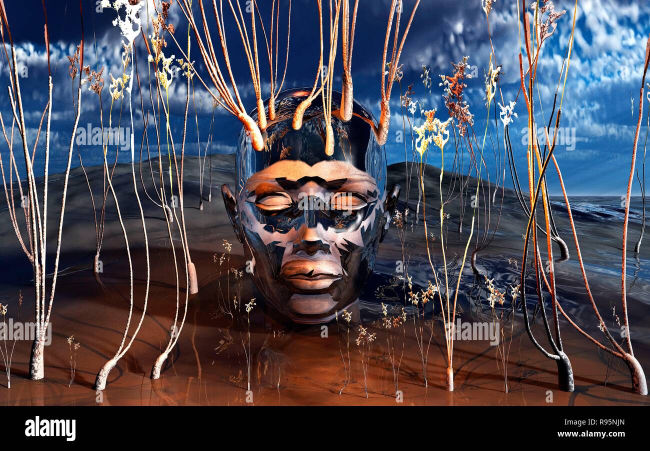 The Mythical Face Of Winter Stock Photo - Alamy