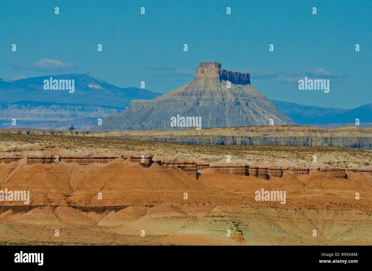 Utah, Hanksville, Factory Butte Stock Photo - Alamy