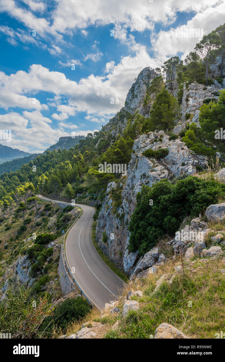 Mallorca Landschaft Kuestenstrasse Norden, Majorca Landscape northern ...