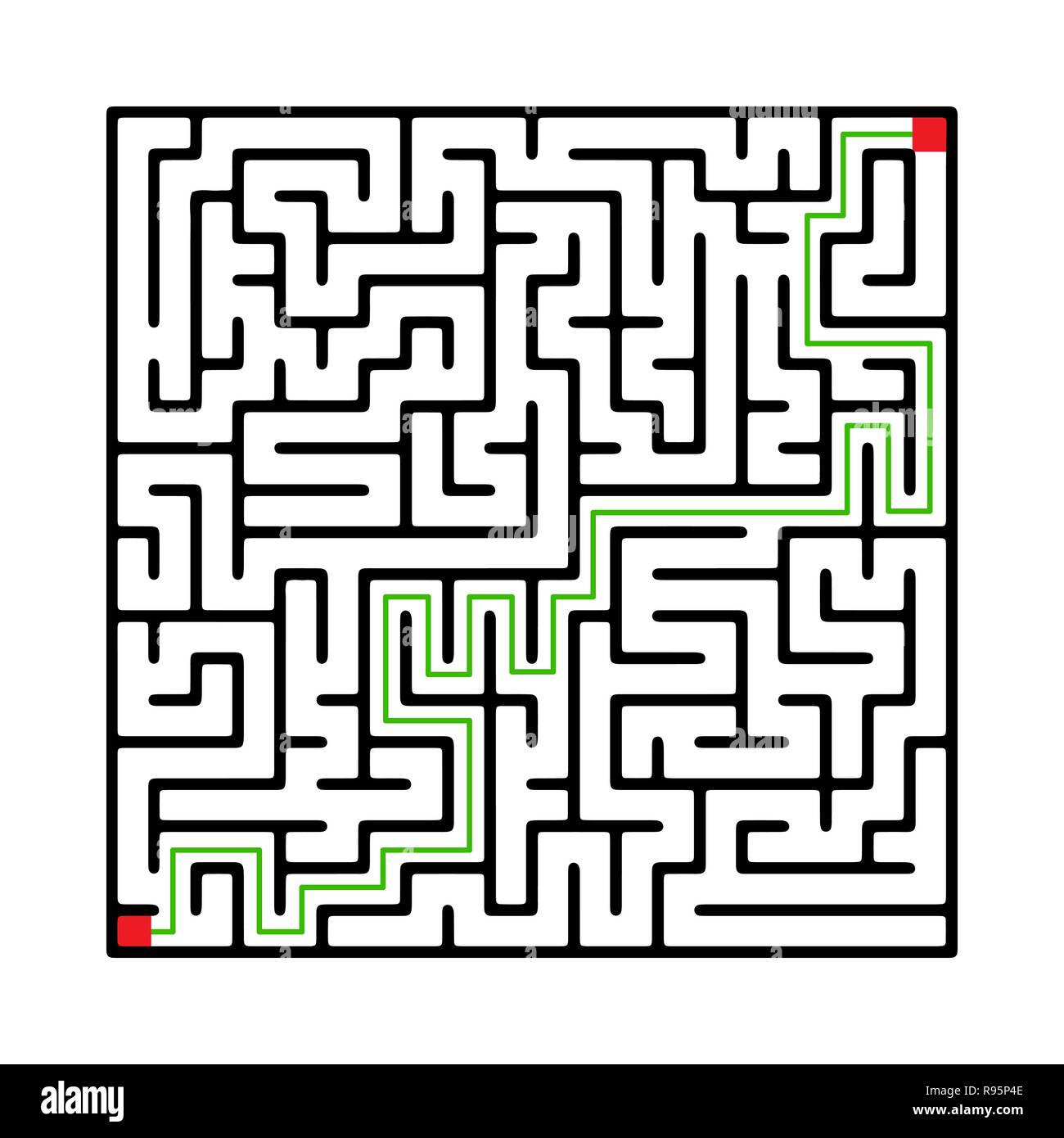 Labyrinth shape design element Stock Vector Image & Art - Alamy