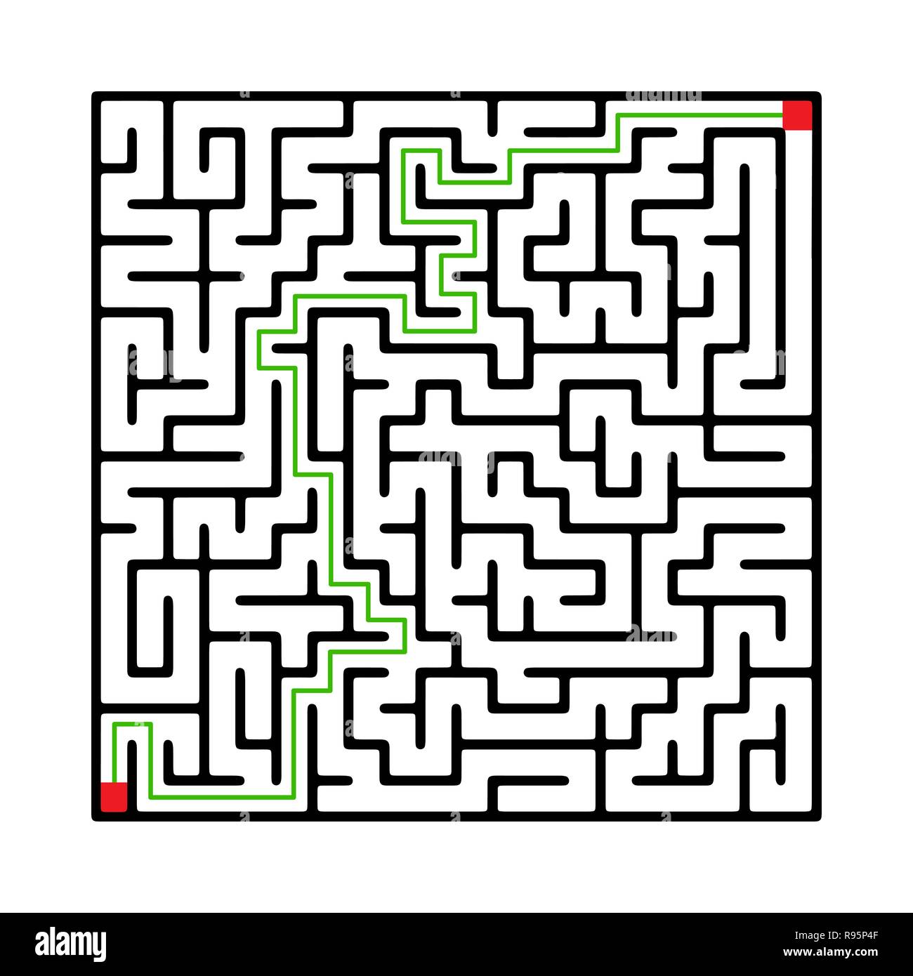 Labyrinth shape design element Stock Vector Image & Art - Alamy