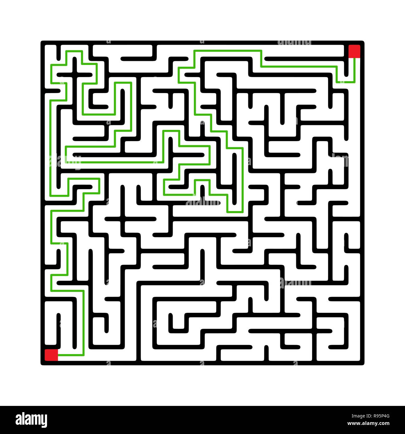 Labyrinth shape design element Stock Vector Image & Art - Alamy