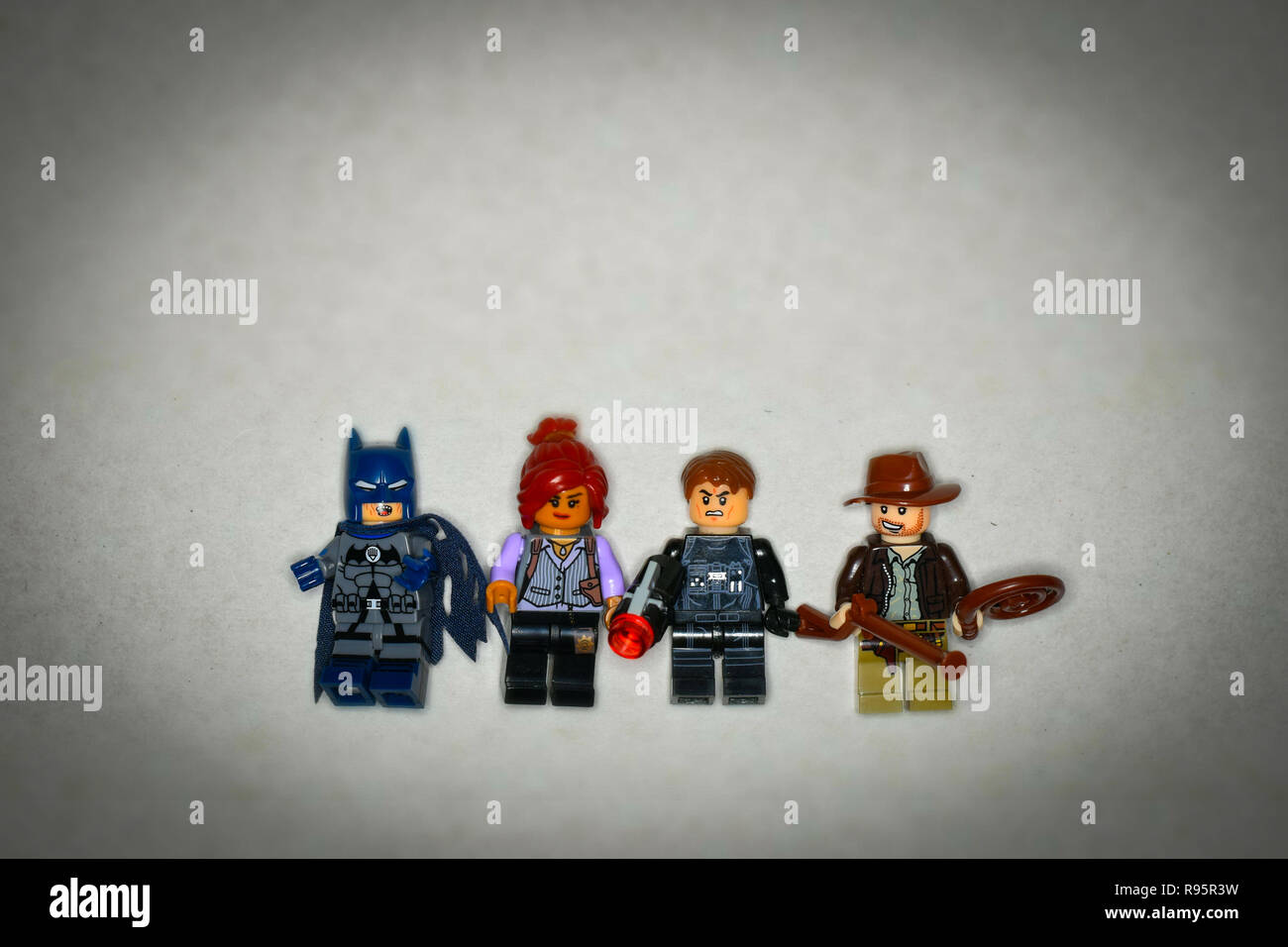 four characters from the movies with white background (template Stock ...