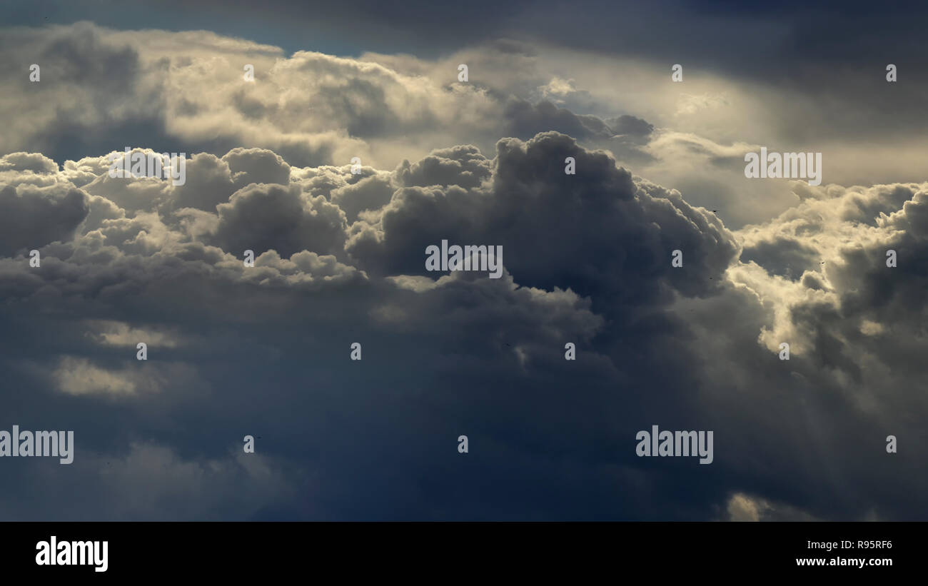 Strong clouds as seen from above Stock Photo - Alamy