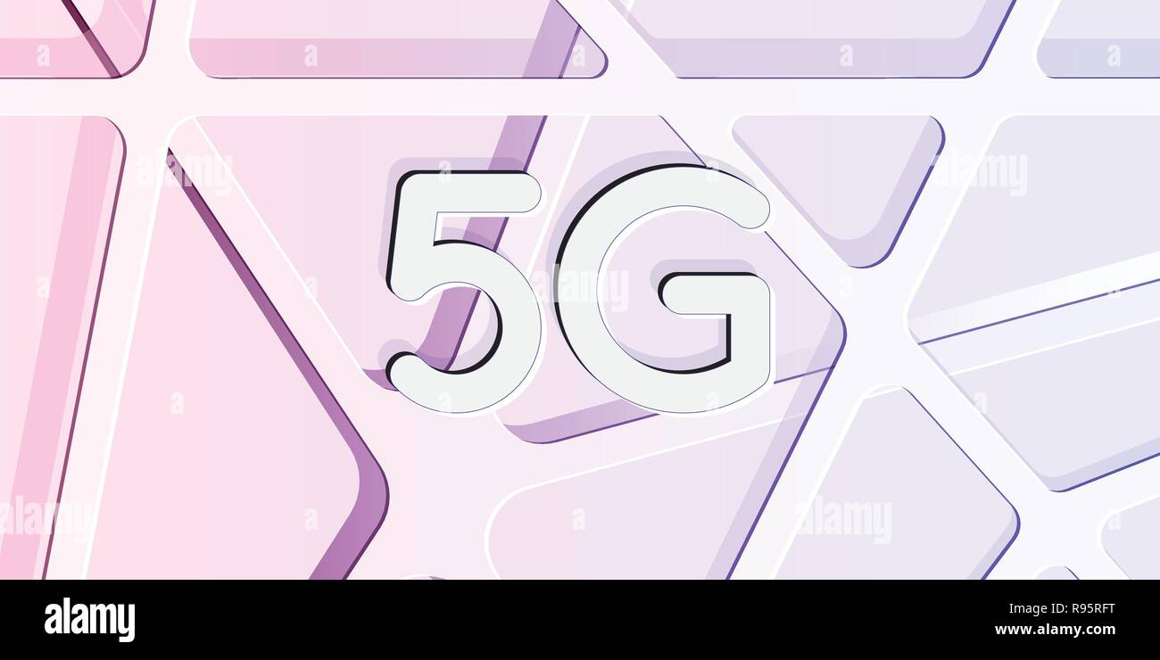 5g network technology data speed connection abstract background banner ...