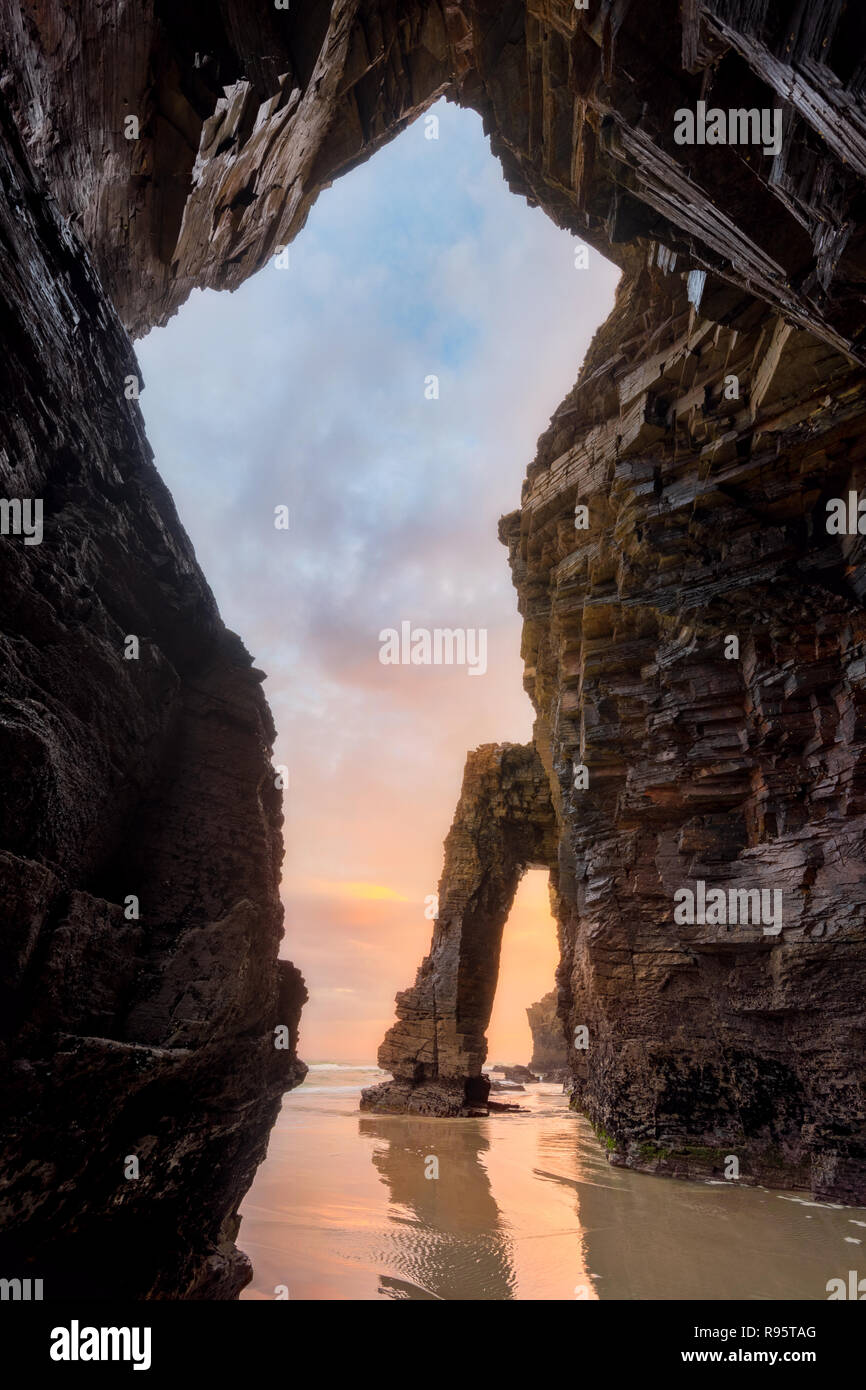 Cathedrals beach in Ribadeo, Galicia, Spain Stock Photo - Alamy