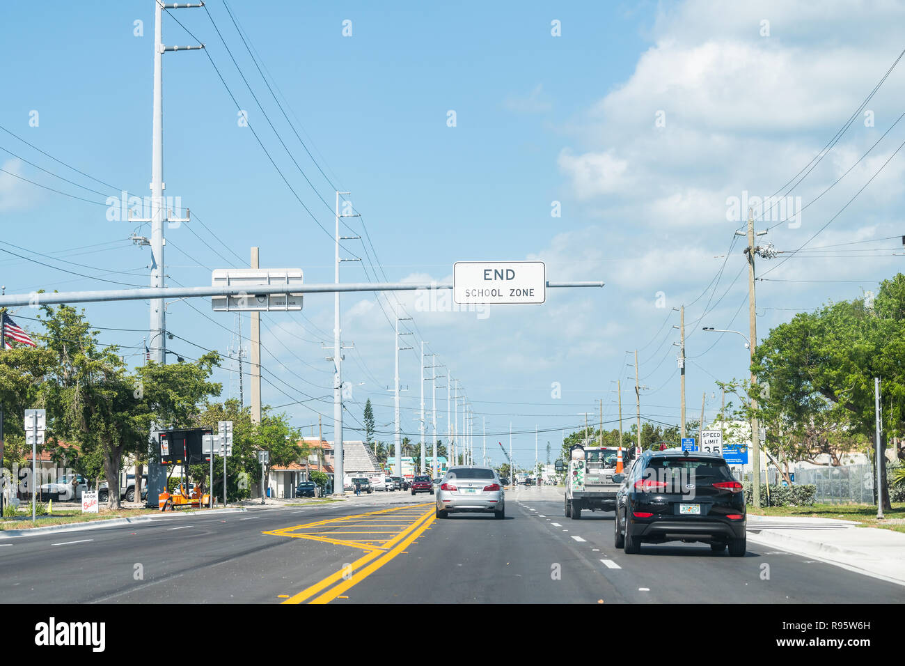 End speed restriction traffic sign hi-res stock photography and images ...