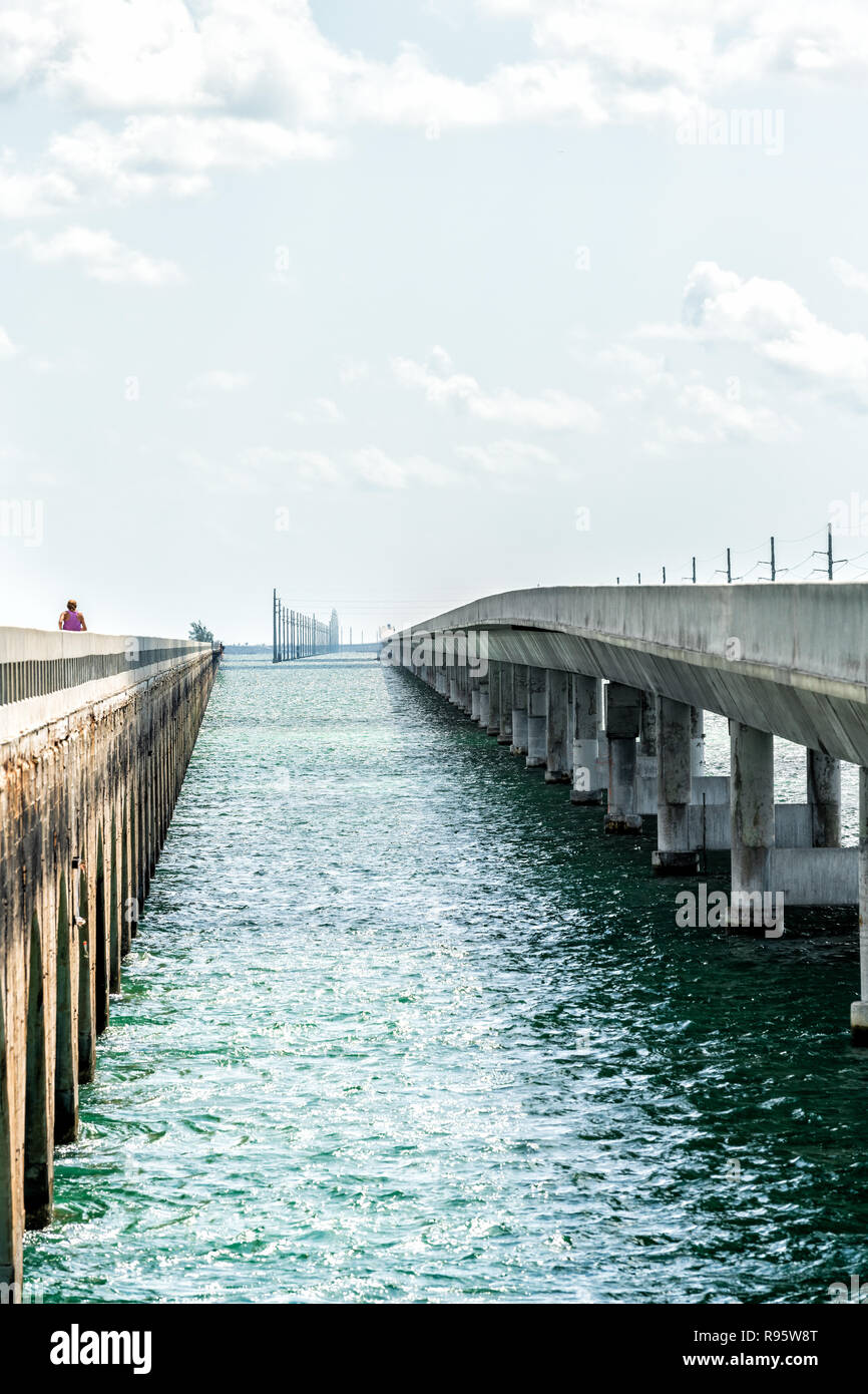 People, woman running at Old Seven Mile Knights Key-Pigeon Key-Moser ...