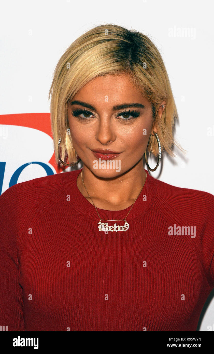 Singer Bebe Rexha arrives backstage on the red carpet for Hot 99.5's ...