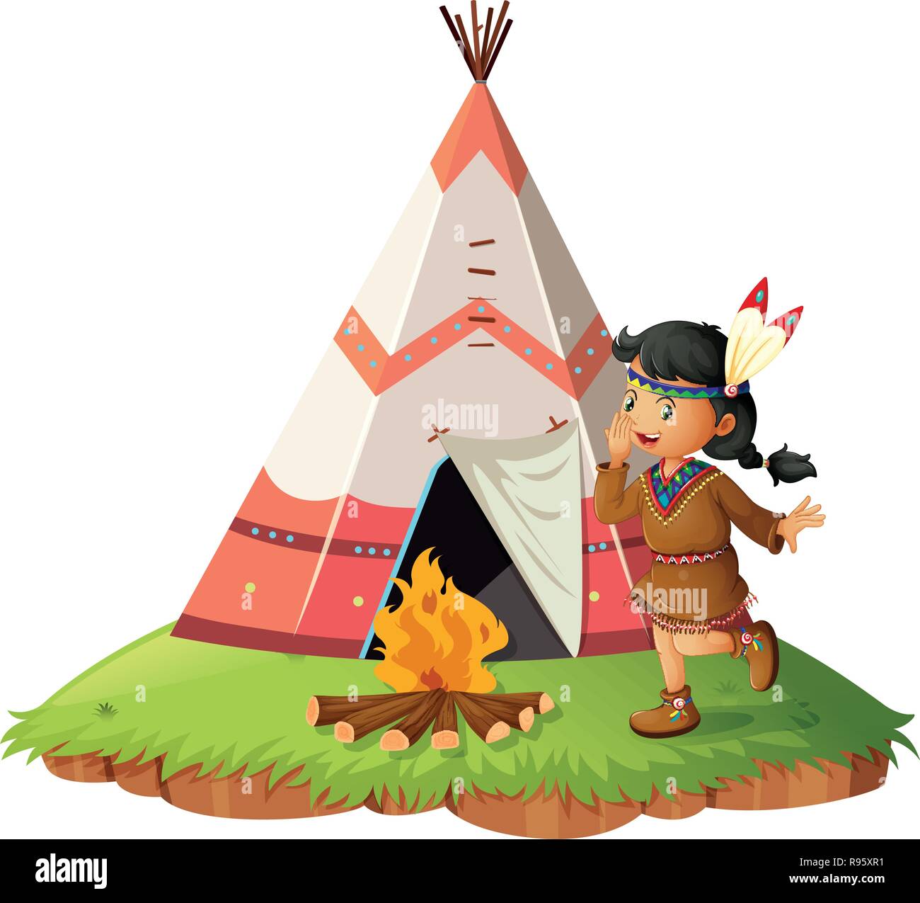 Decorative teepee Stock Vector Images - Alamy