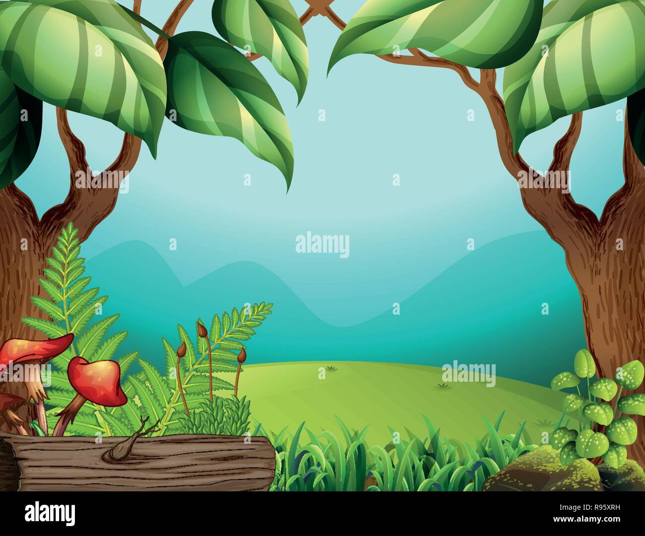 Jungle template Stock Vector Images - Alamy