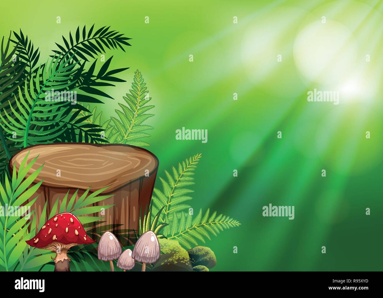 A green nature background illustration Stock Vector Image & Art - Alamy
