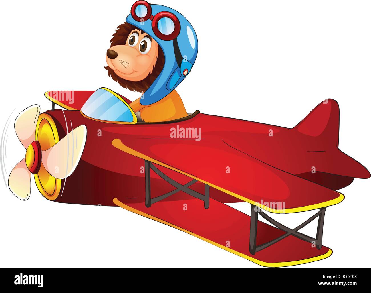 Riding lion Stock Vector Images - Alamy