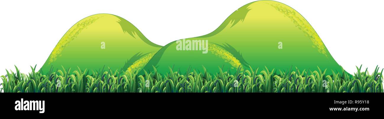 An isolated hill in nature illustration Stock Vector Image & Art - Alamy