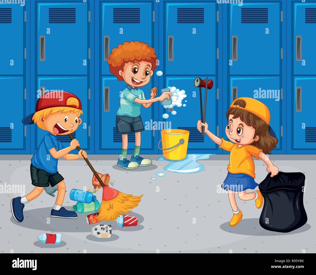 Clean room corridor Stock Vector Images - Alamy