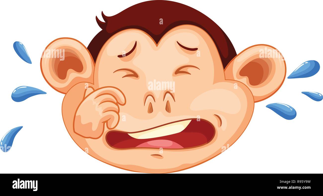 Sad cartoon monkey face hi-res stock photography and images - Alamy