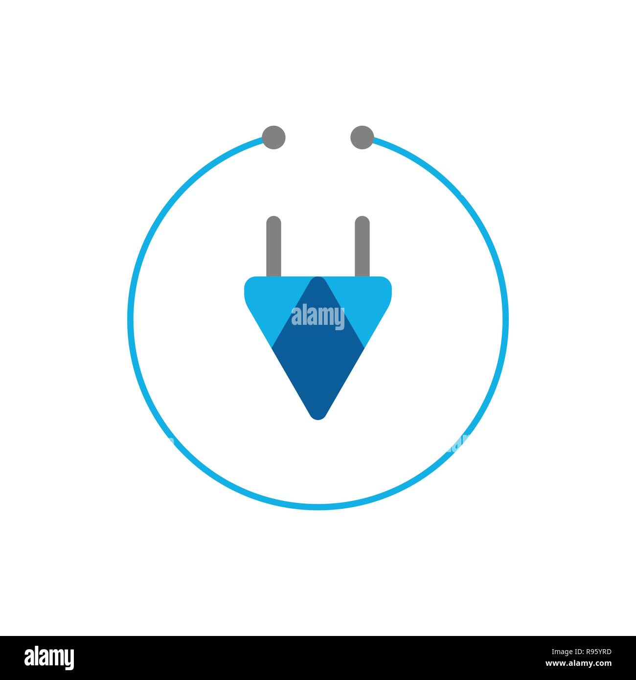 Electricity plug graphic Cut Out Stock Images & Pictures - Alamy