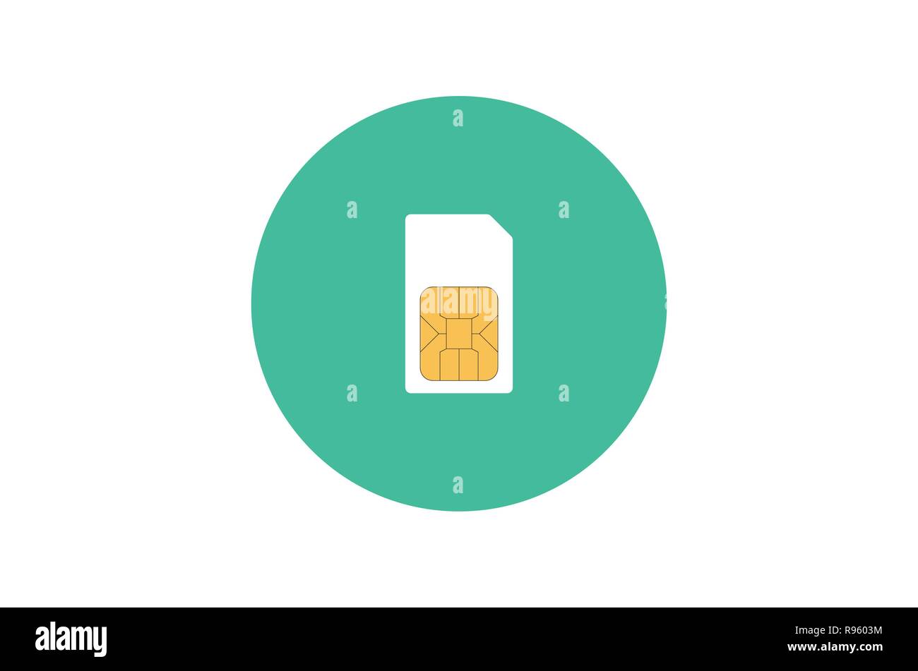 Digital sim card icon hi-res stock photography and images - Alamy