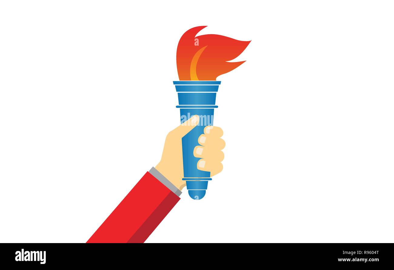 Torch in hand Stock Vector Image & Art - Alamy