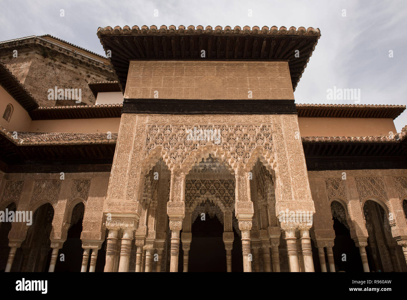 Beautiful architecture of the famous Alcazar of Seville Royal Palace ...