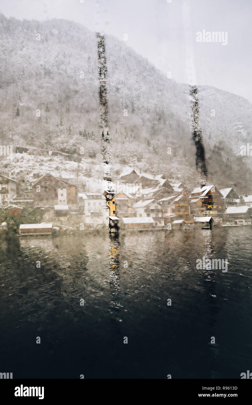Winter Snow in Hallstatt, Austria Stock Photo - Alamy