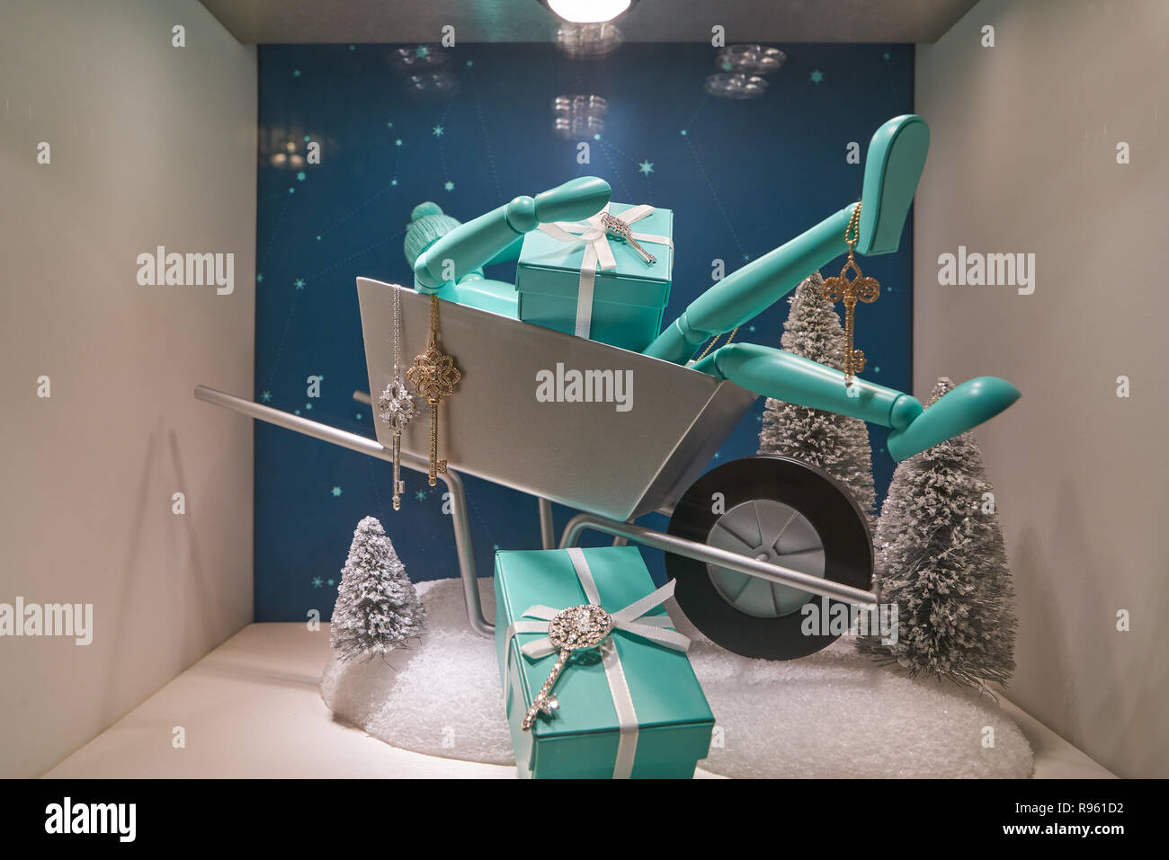 MILAN, ITALY - CIRCA NOVEMBER, 2017: Tiffany's jewellery and iconic ...