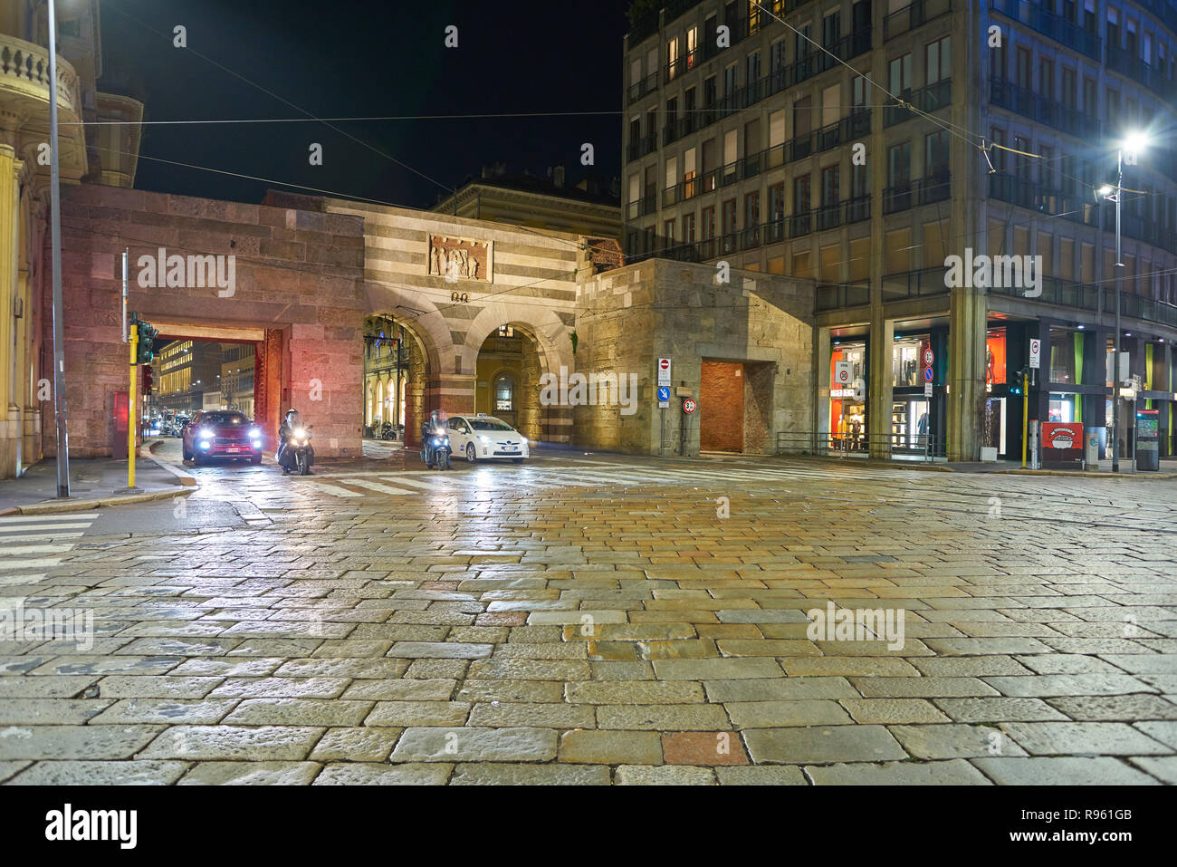MILAN, ITALY - CIRCA NOVEMBER, 2017: Milan urban landscape. Milan is a ...