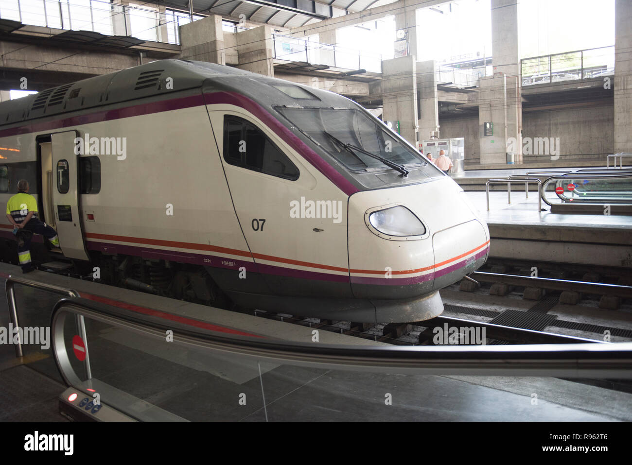 A local metro transportation is seen on this picture. Metro railway is ...