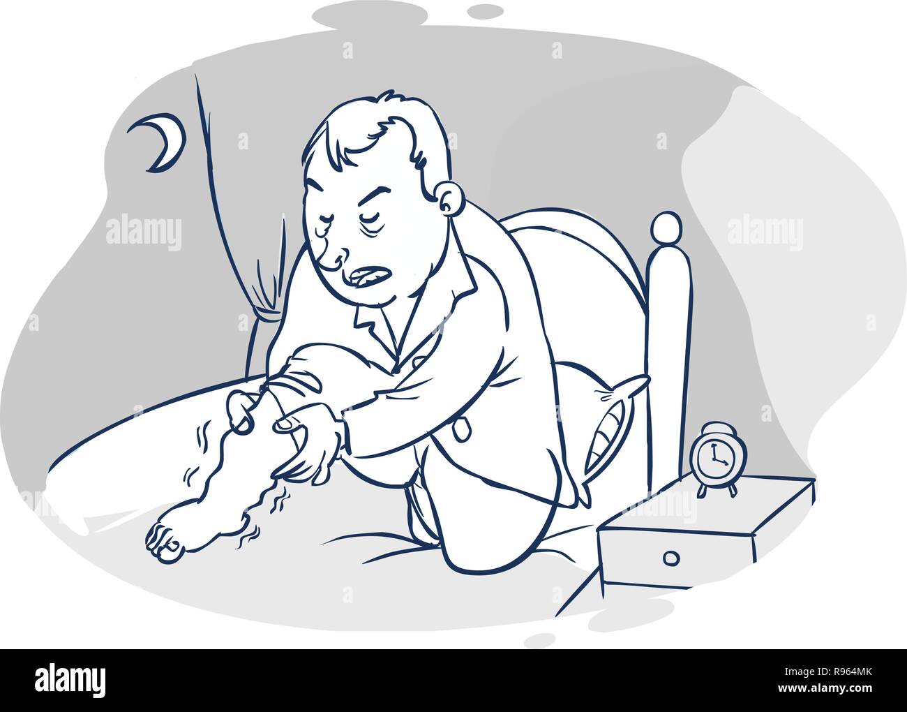 Restless vector vectors Stock Vector Images - Alamy