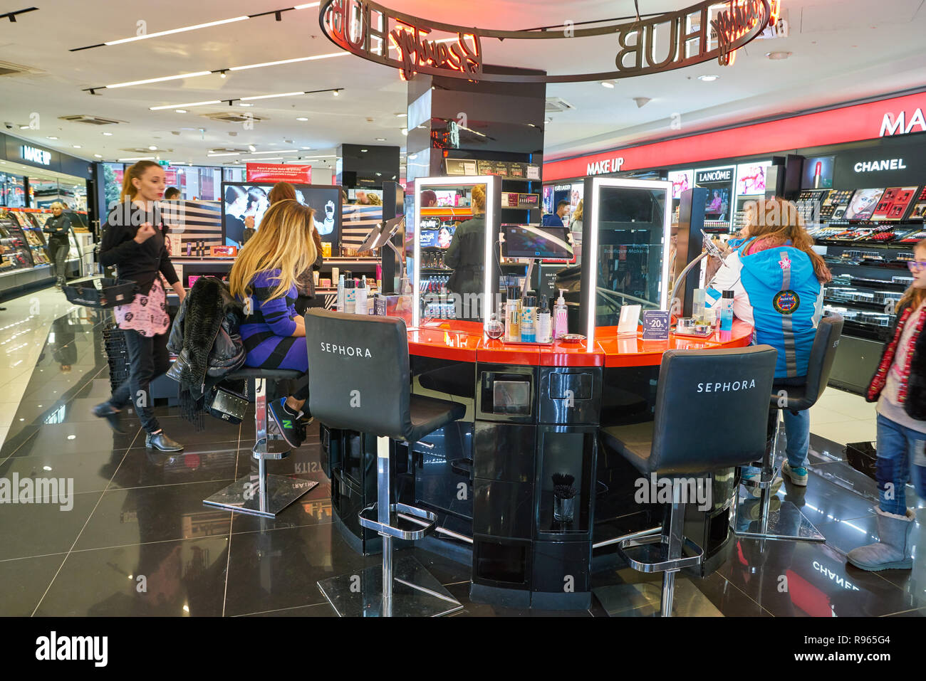 MILAN, ITALY - CIRCA NOVEMBER, 2017: inside Sephora store in Milan ...