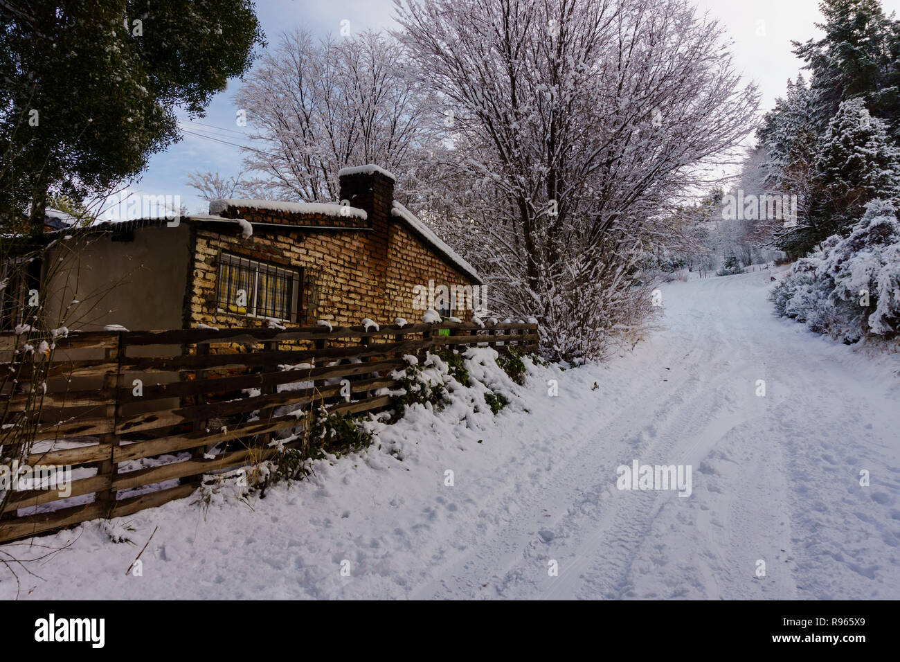 Winter Season in Esquel, Chubut, Patagonia, Argentina Stock Photo - Alamy