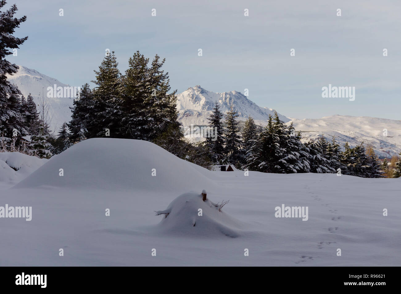 Winter Season in Esquel, Chubut, Patagonia, Argentina Stock Photo - Alamy