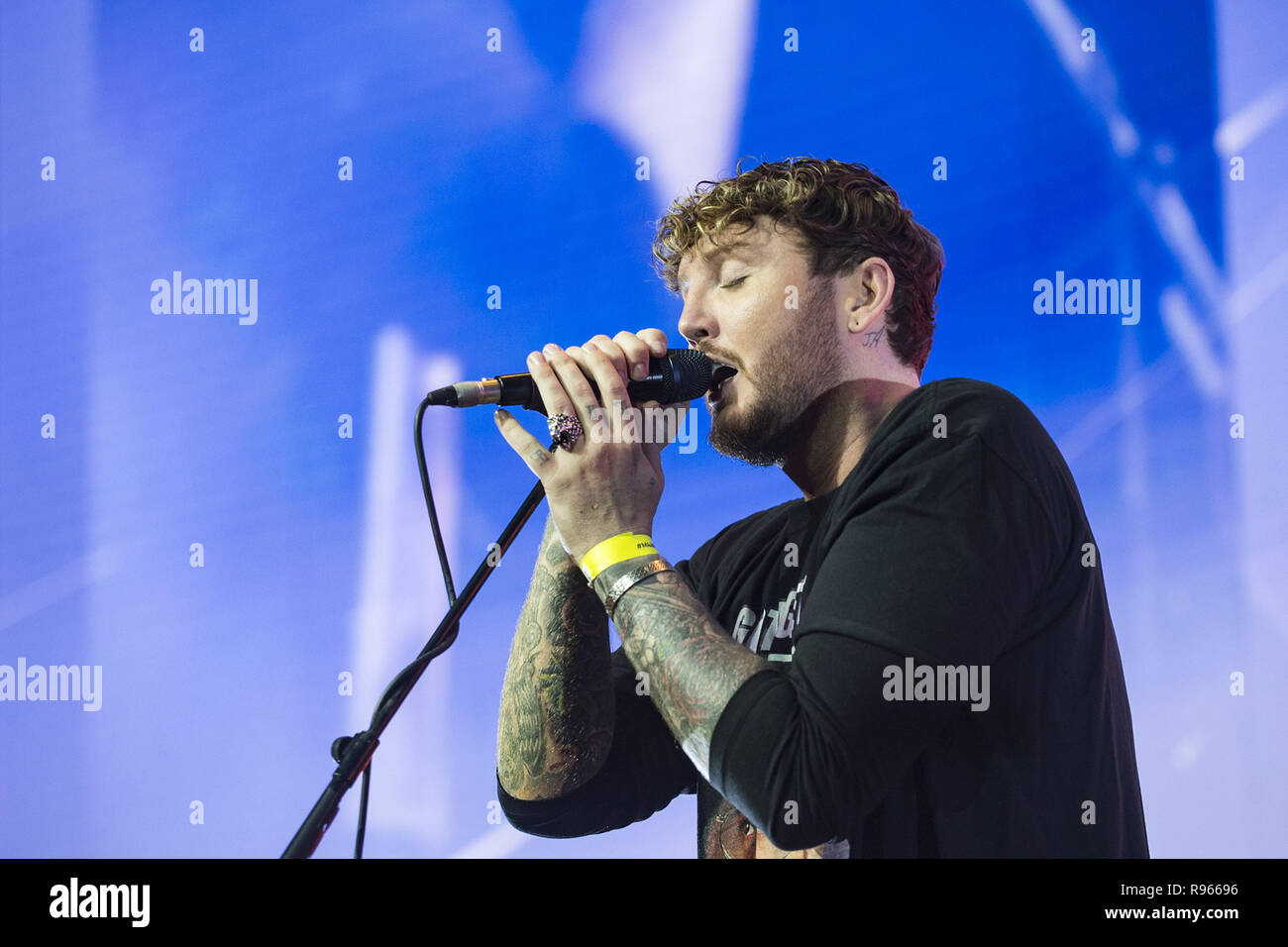 James Arthur performs on stage during Music 4 Mental Health at the ...