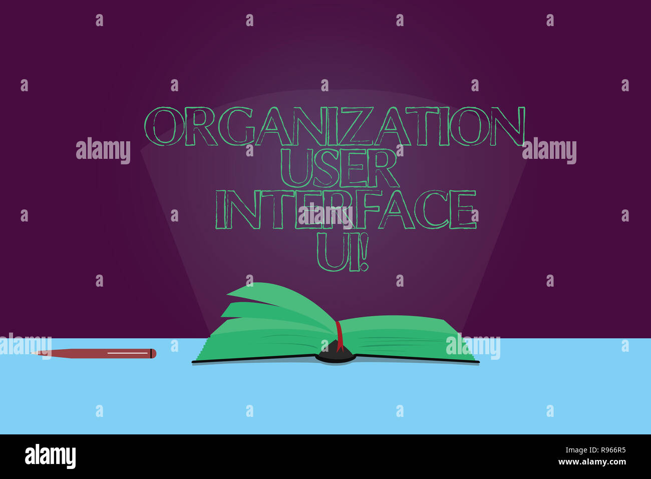 Handwriting text Organization User Interface Ui. Concept meaning Online ...
