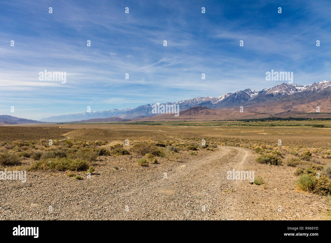 Scenic view in Mammoth Lakes Area USA. Mammoth Lakes is a town in ...