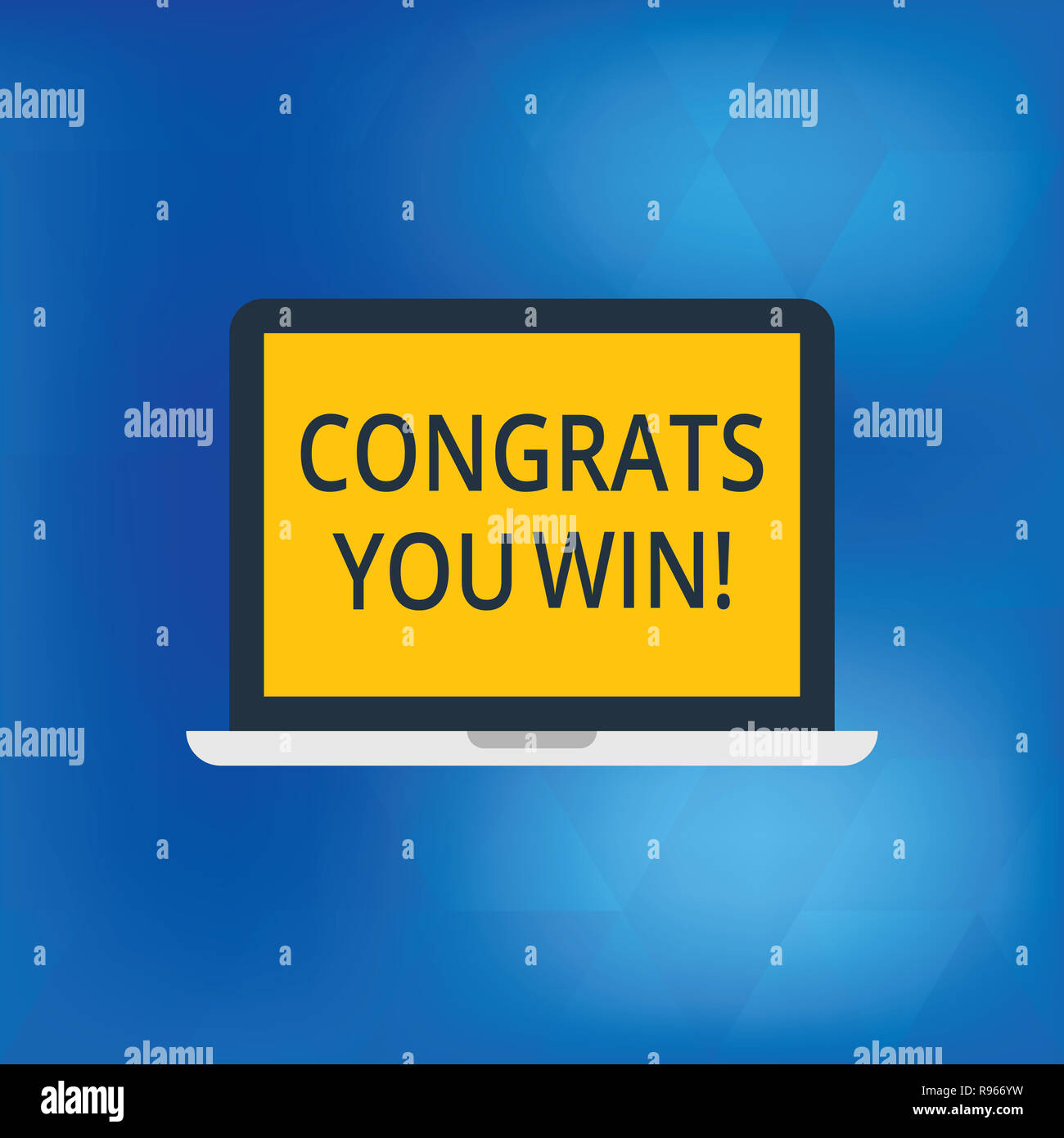 Writing note showing Congrats You Win. Business photo showcasing ...