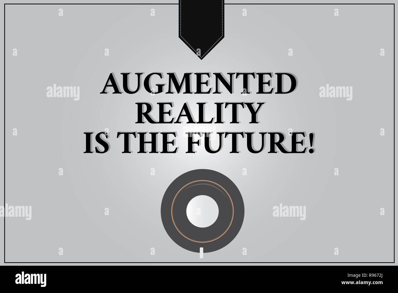 Writing note showing Augmented Reality Is The Future. Business photo ...