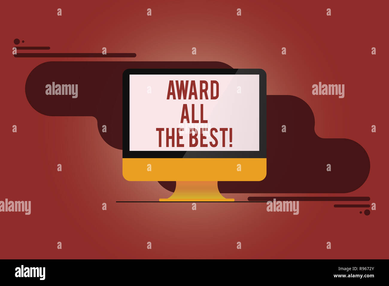 Word writing text Award All The Best. Business concept for Recognize ...