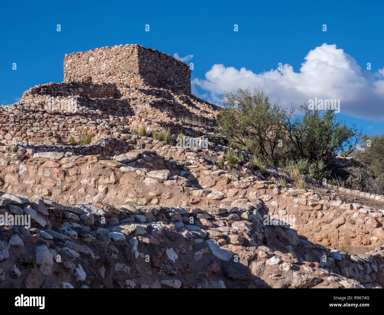 Southern Sinagua pueblo Indian ruins, Tuzigoot National Monument ...