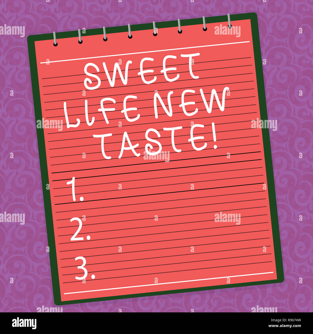 Word writing text Sweet Life New Taste. Business concept for Lovely ...