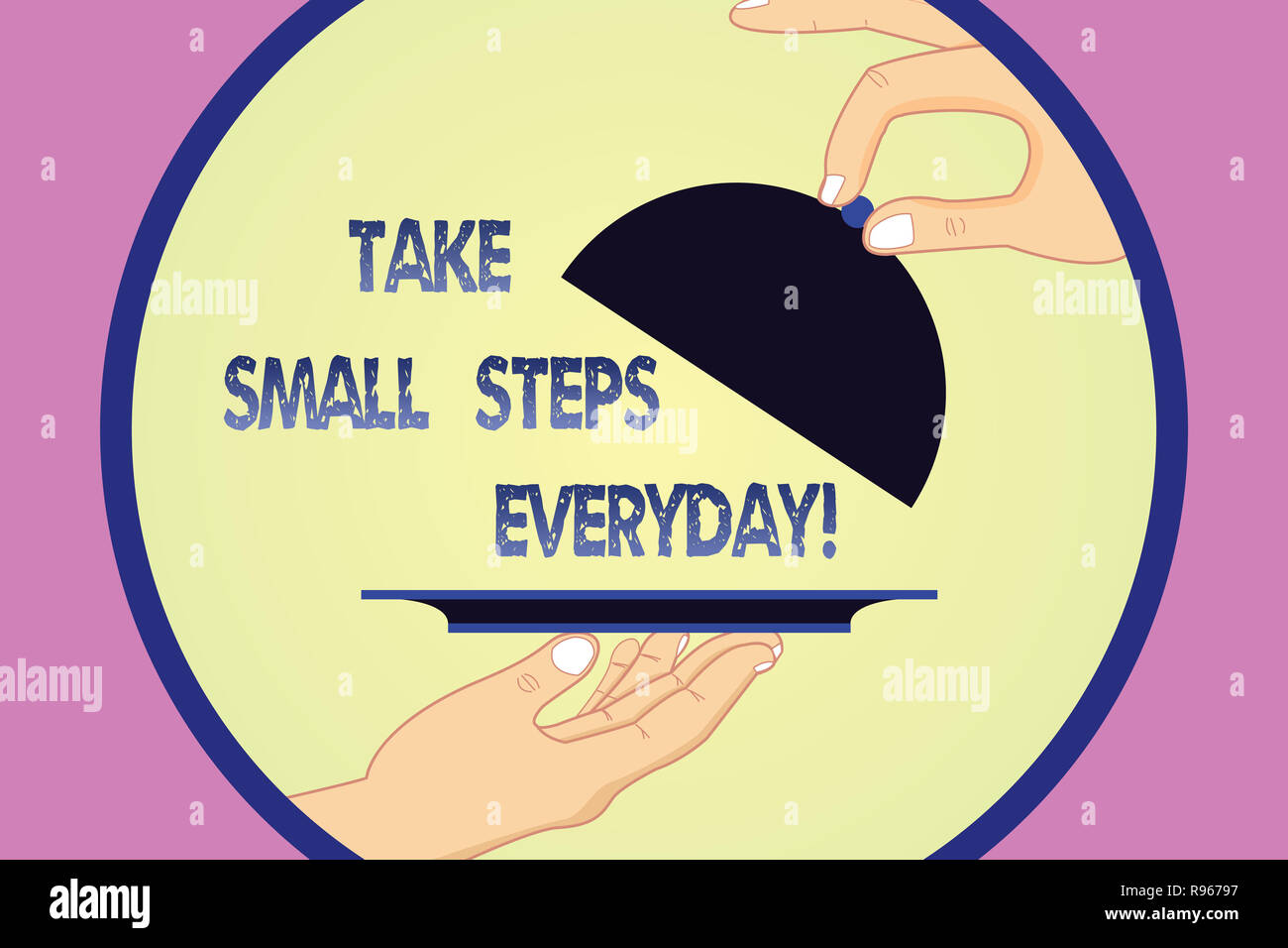 Writing note showing Take Small Steps Everyday. Business photo ...