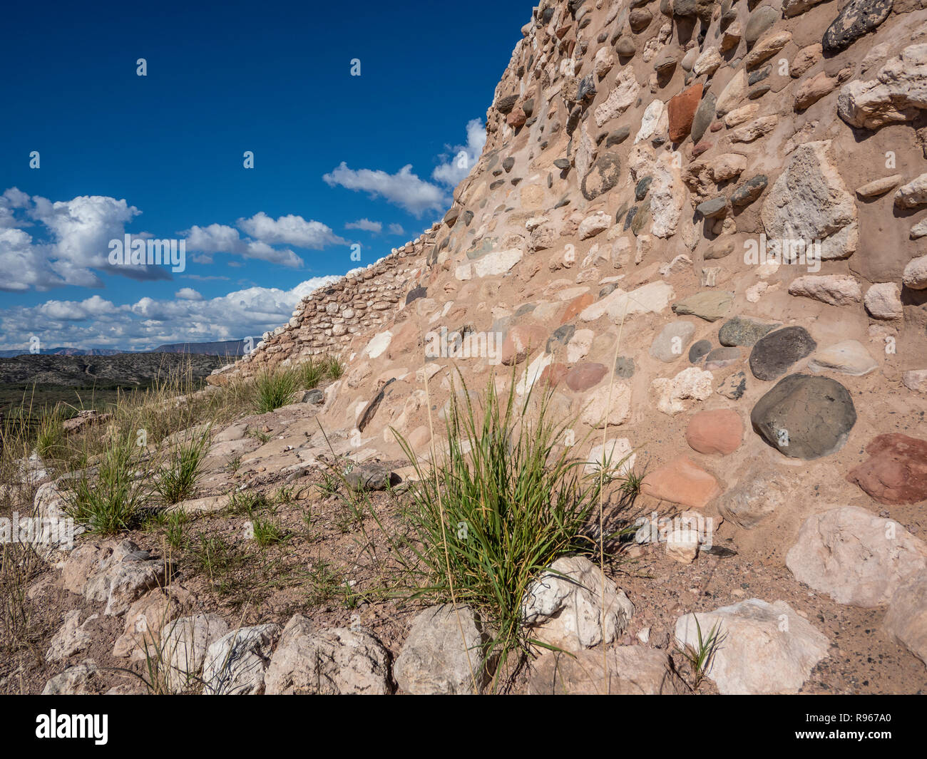 Southern Sinagua pueblo Indian ruins, Tuzigoot National Monument ...