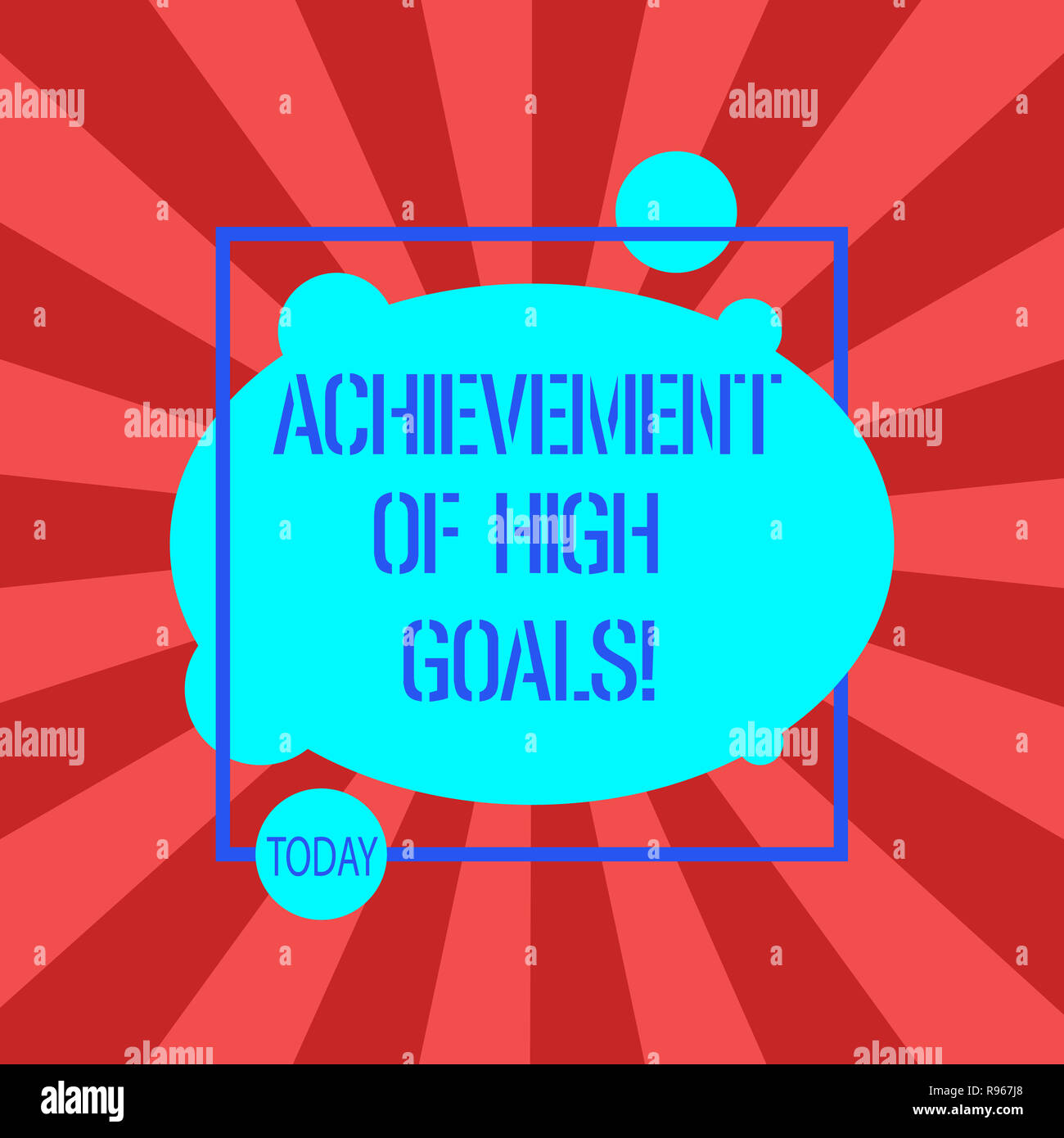 Handwriting text writing Achievement Of High Goals. Concept meaning ...