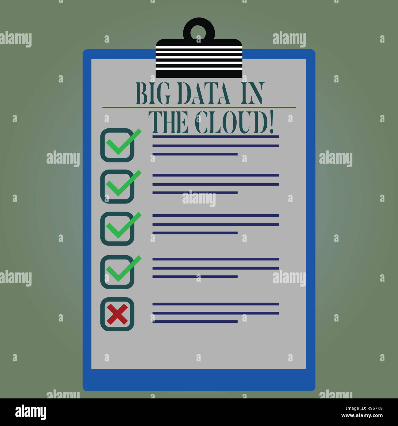 Word writing text Big Data In The Cloud. Business concept for ...