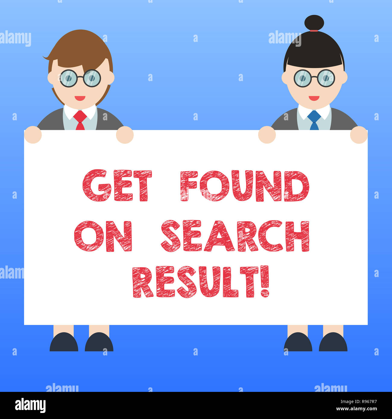 Handwriting text Get Found On Search Result. Concept meaning Search ...