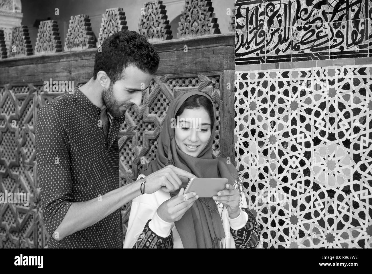 Islam fashion Black and White Stock Photos & Images - Alamy