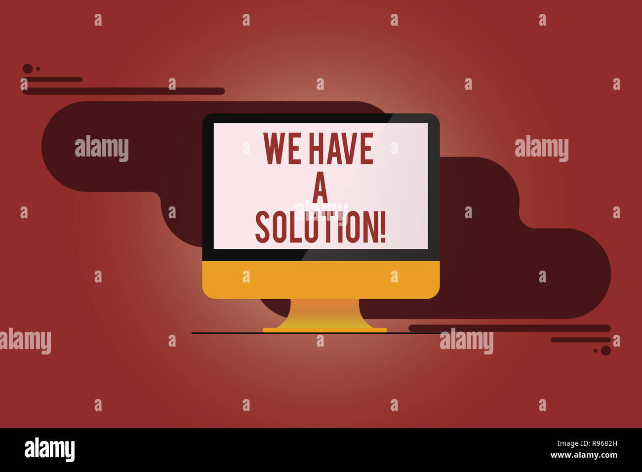 Word writing text We Have A Solution. Business concept for Offering to ...