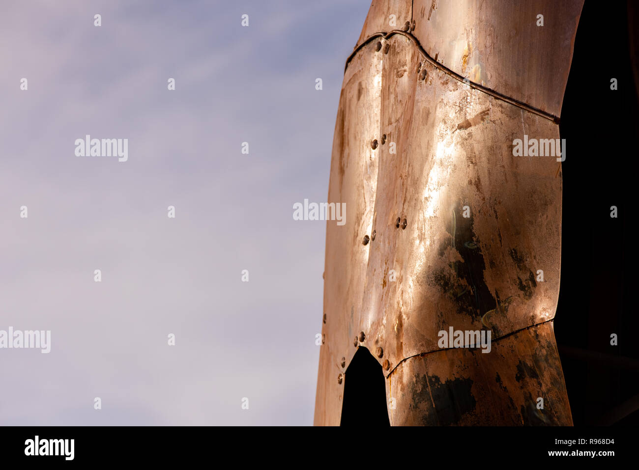 Rusted steel plates joined with rivets Stock Photo - Alamy