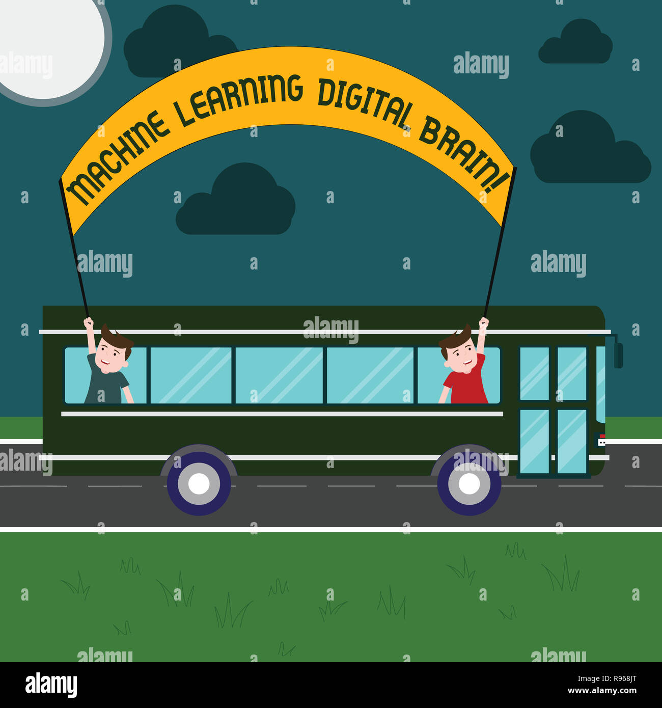 Word writing text Machine Learning Digital Brain. Business concept for ...