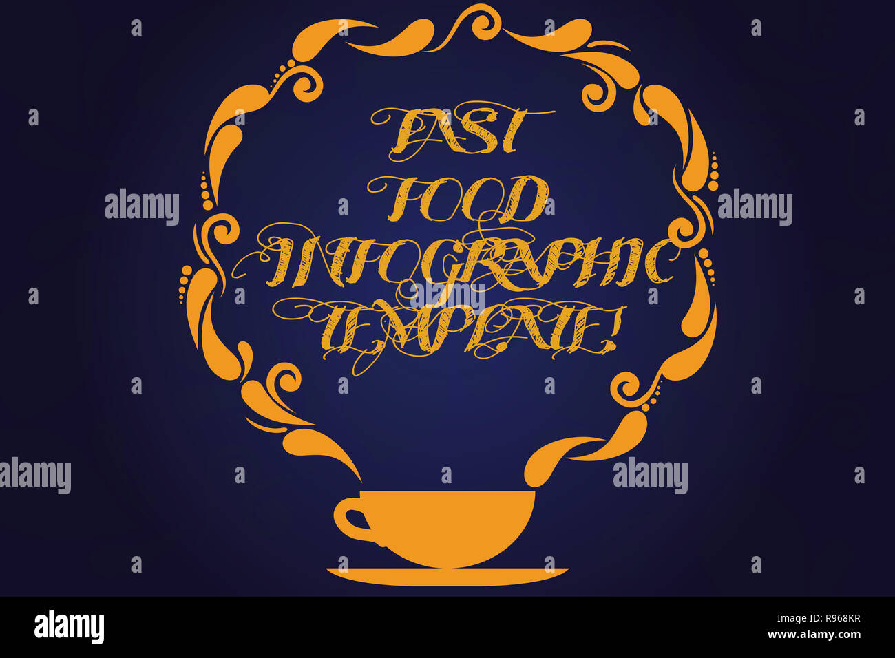 Text sign showing Fast Food Infographic Template. Conceptual photo ...